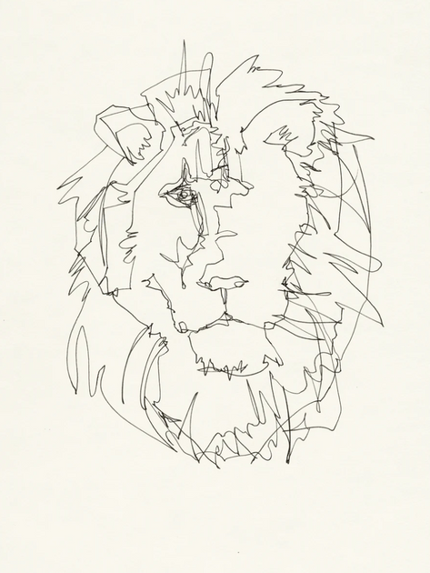 LION LINES Original – BO RINEHART STUDIO